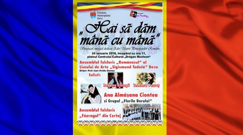 Spectacol folcloric de Ziua Unirii Principatelor Române - Stiri din judetul Hunedoara