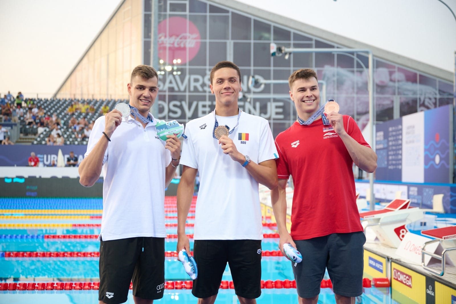 Aur pentru David Popovici! Pentru a doua oară consecutiv este campion european la 100 m liber ...